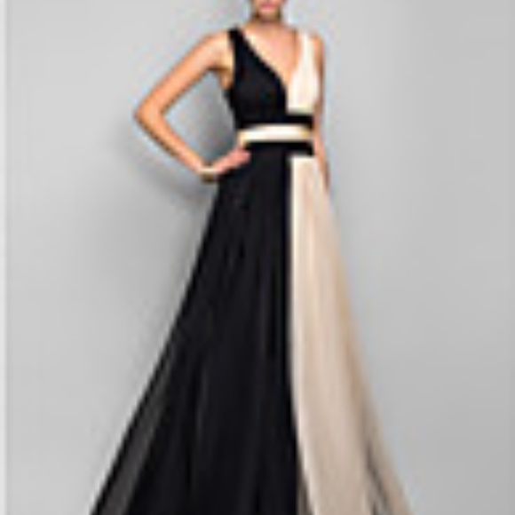 Lanting | Dresses | Pageant Prom Elite Dress Gown Color Block Elegant ...